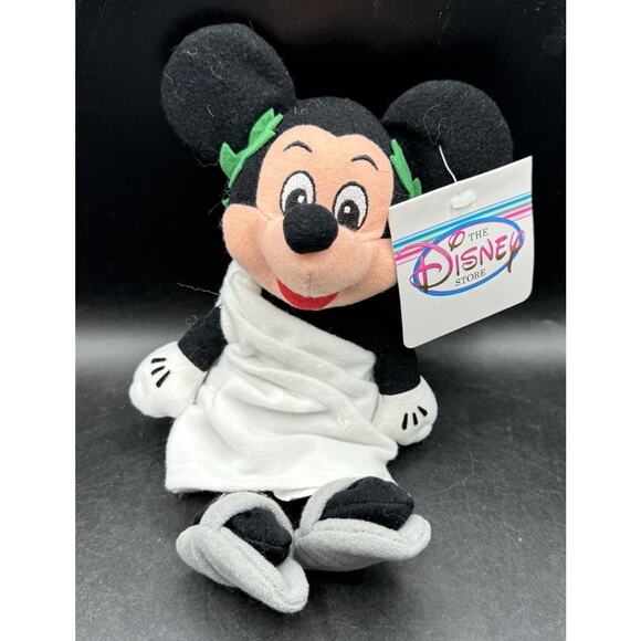 Disney | Toys | Vtg 90s Mickey Mouse Toga Bean Bag Plush Disney Store ...